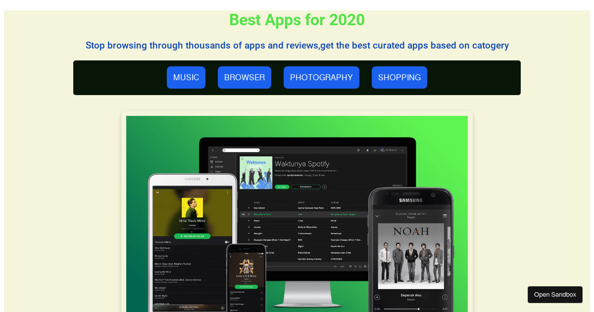 best-apps - Codesandbox