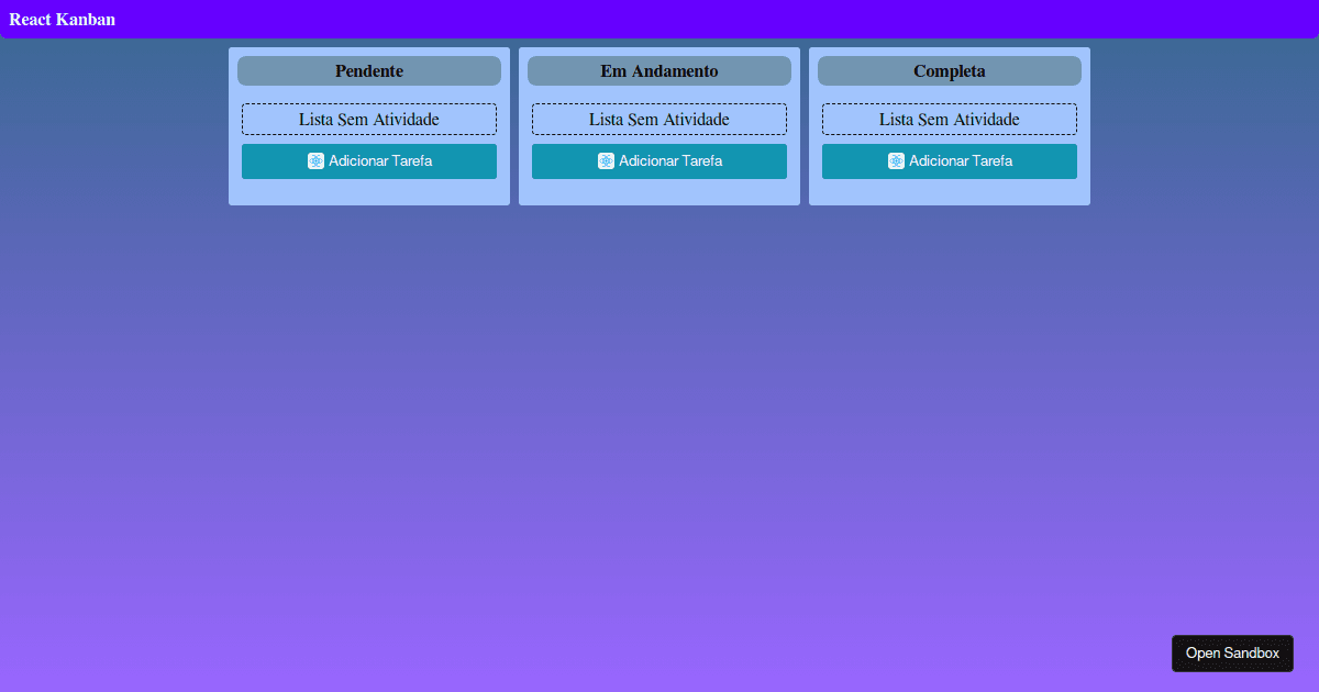 kanban-in-react - Codesandbox