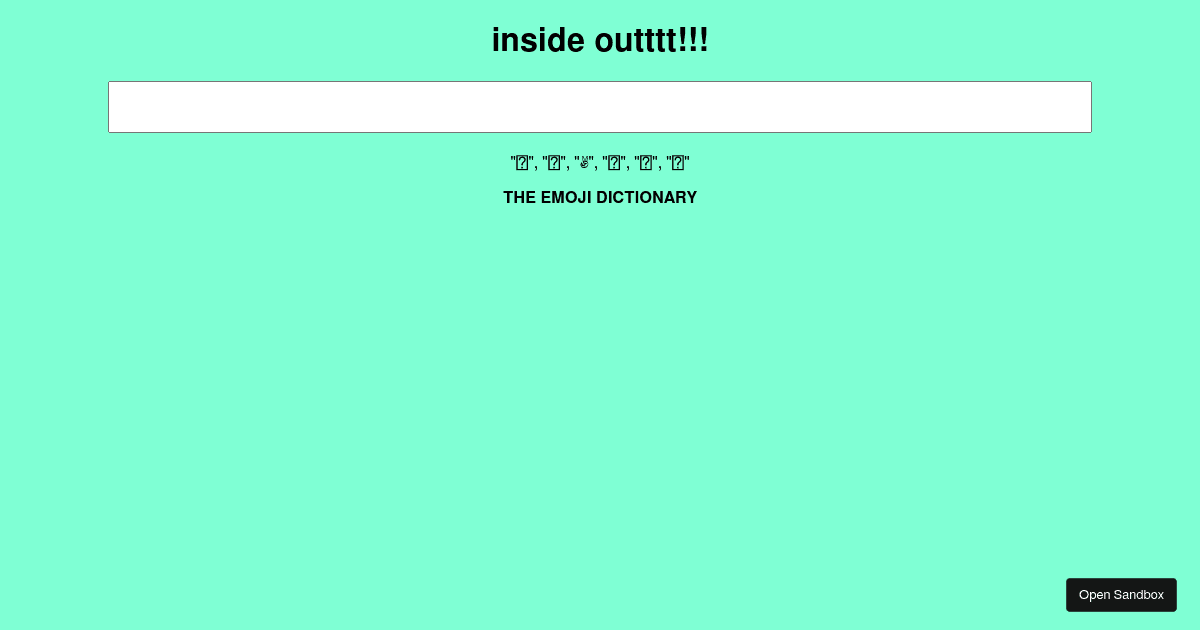 emoji-dictionary - Codesandbox