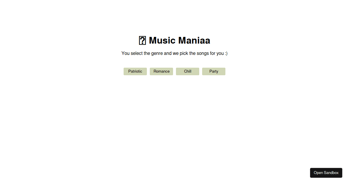 music-mania - Codesandbox