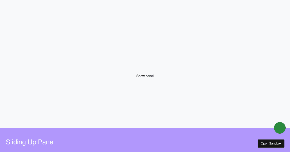 React Native Sliding Up Panel (forked) - Codesandbox