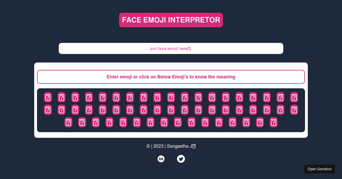 emoji-face-interpreter - Codesandbox
