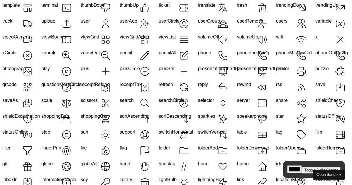 solid-heroicons (forked) - Codesandbox