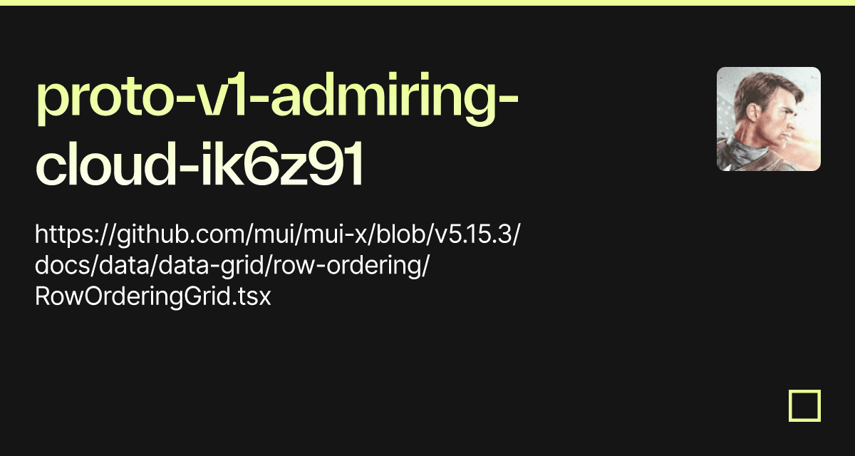 proto-v1-admiring-cloud-ik6z91 - Codesandbox