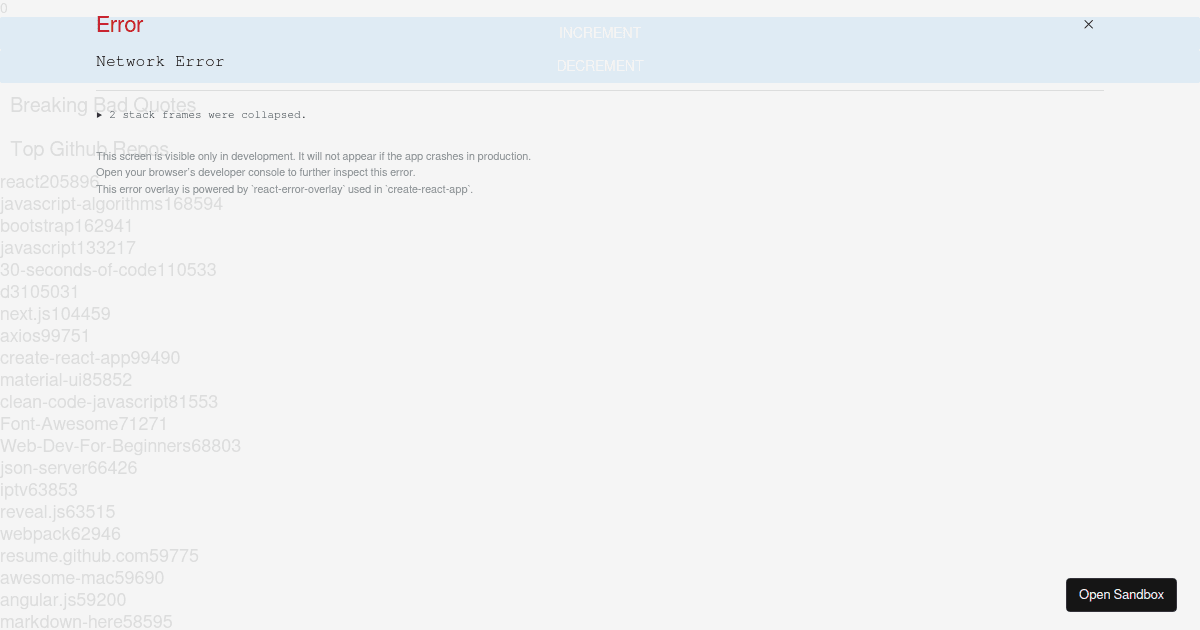 React Native Web Scrollview Demo Codesandbox