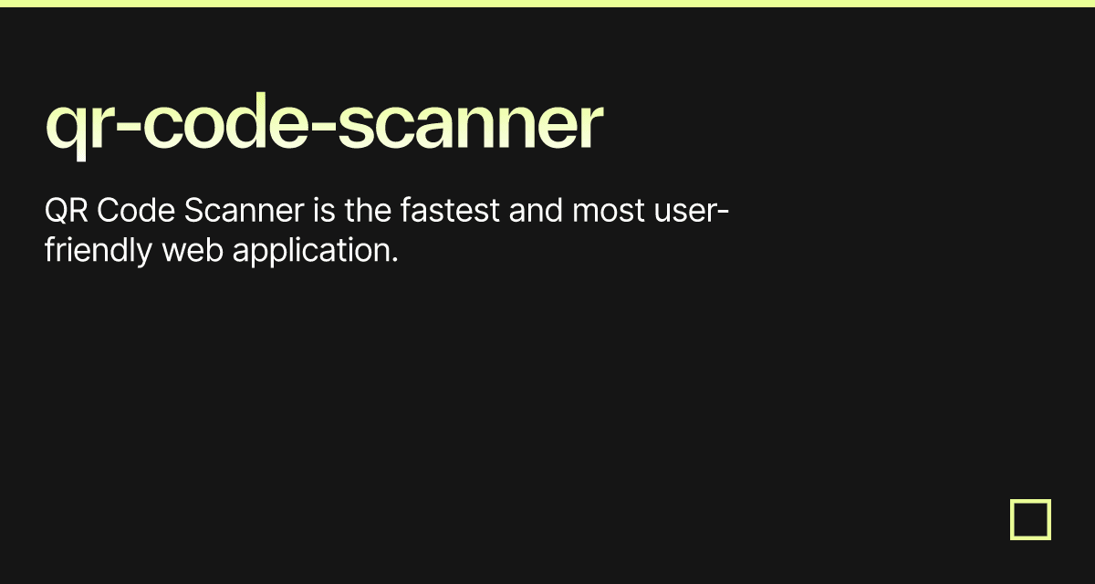 qr-code-scanner - Codesandbox