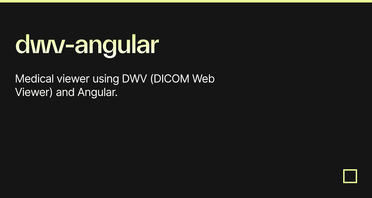 dwv-angular - Codesandbox