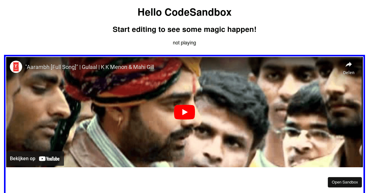 video-waveform-react - Codesandbox