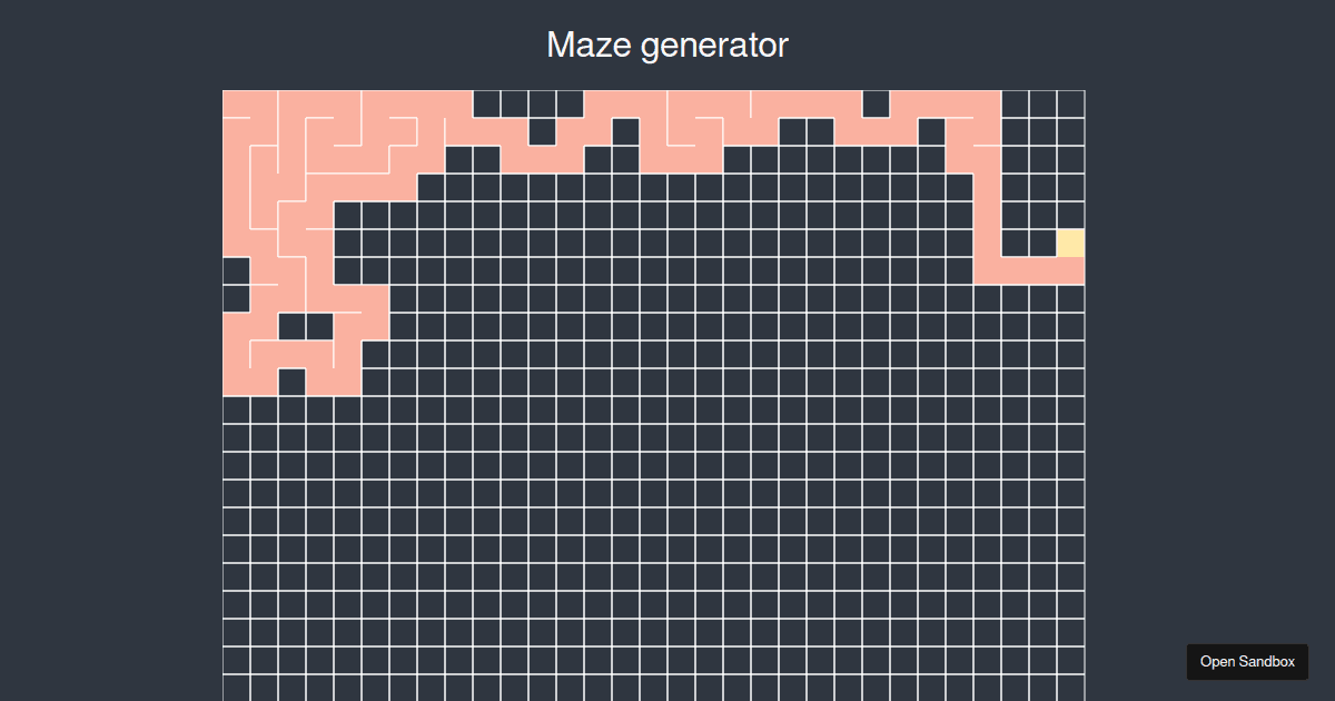maze-generator - Codesandbox