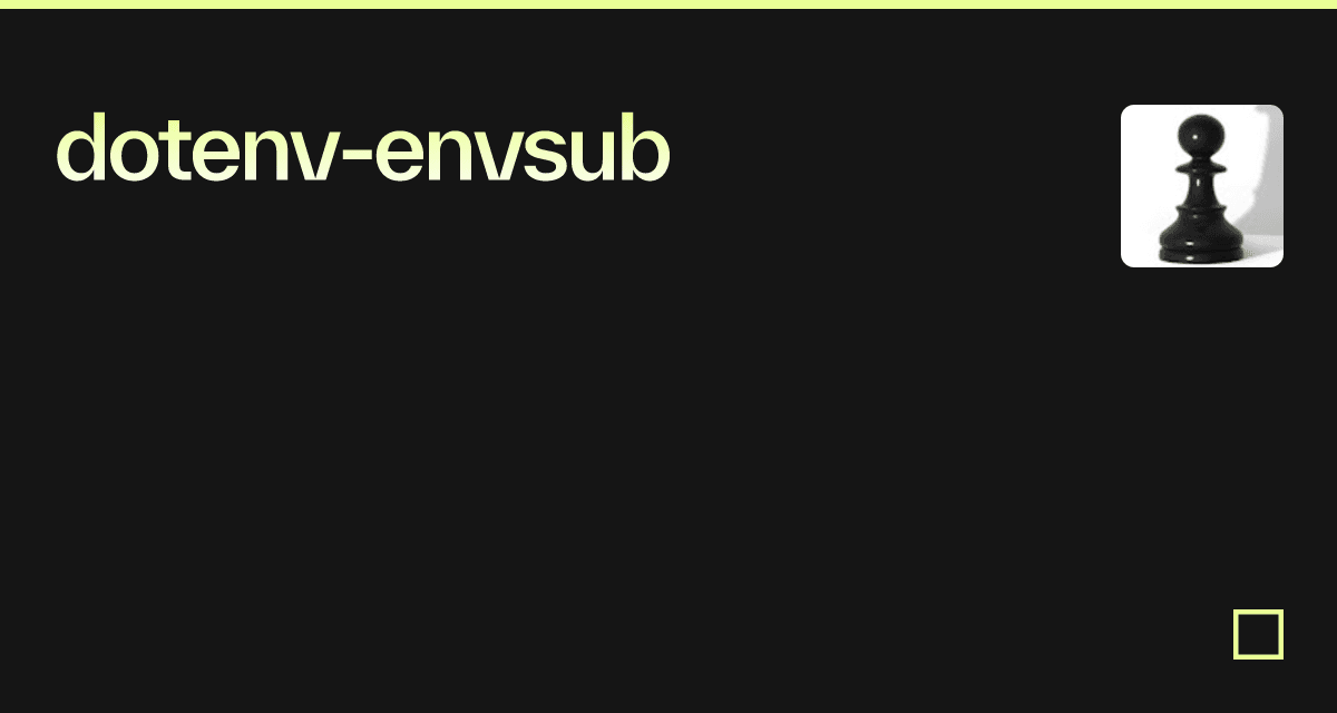 dotenv-envsub - Codesandbox