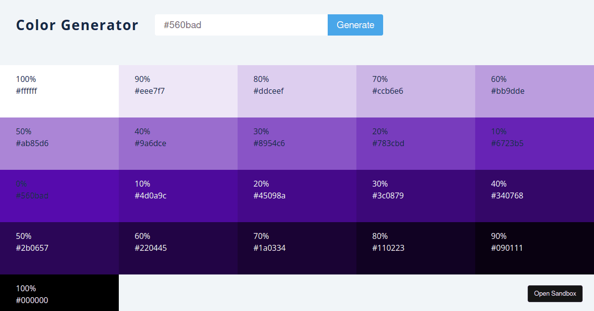 09-Color-Palette-Generator - Codesandbox