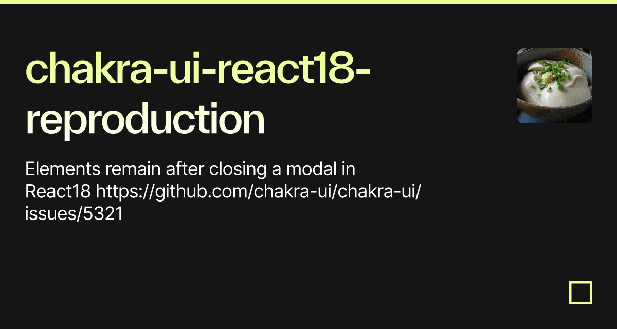 chakra-ui-react18-reproduction - Codesandbox