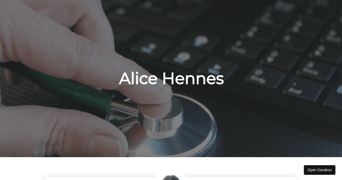 cv-alice-hennes - Codesandbox