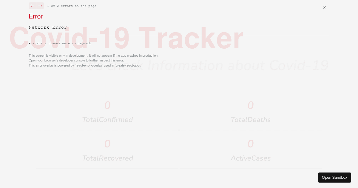 covid-tracker - Codesandbox
