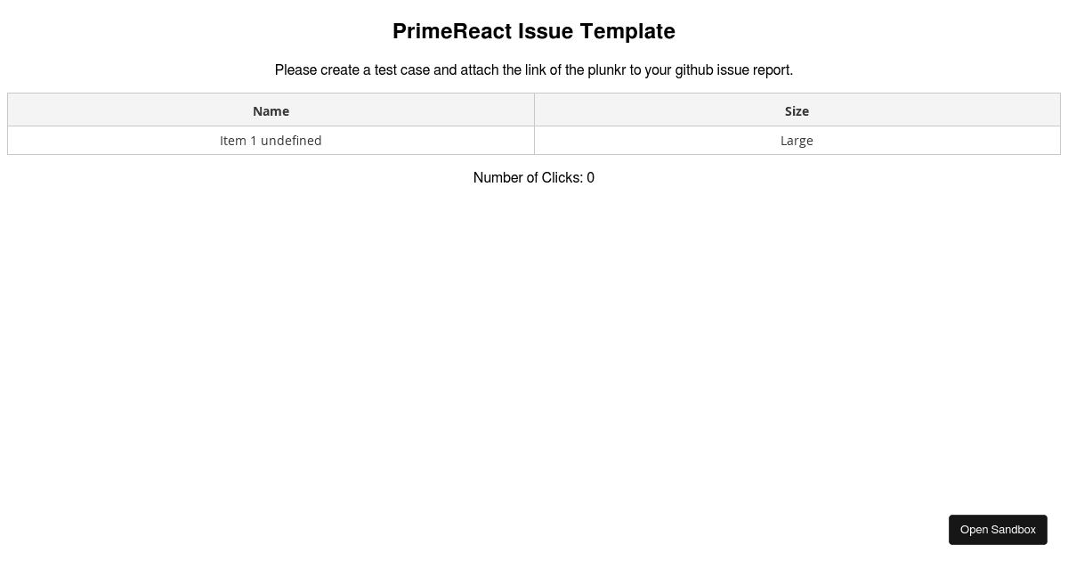 PrimeReact-test - Codesandbox