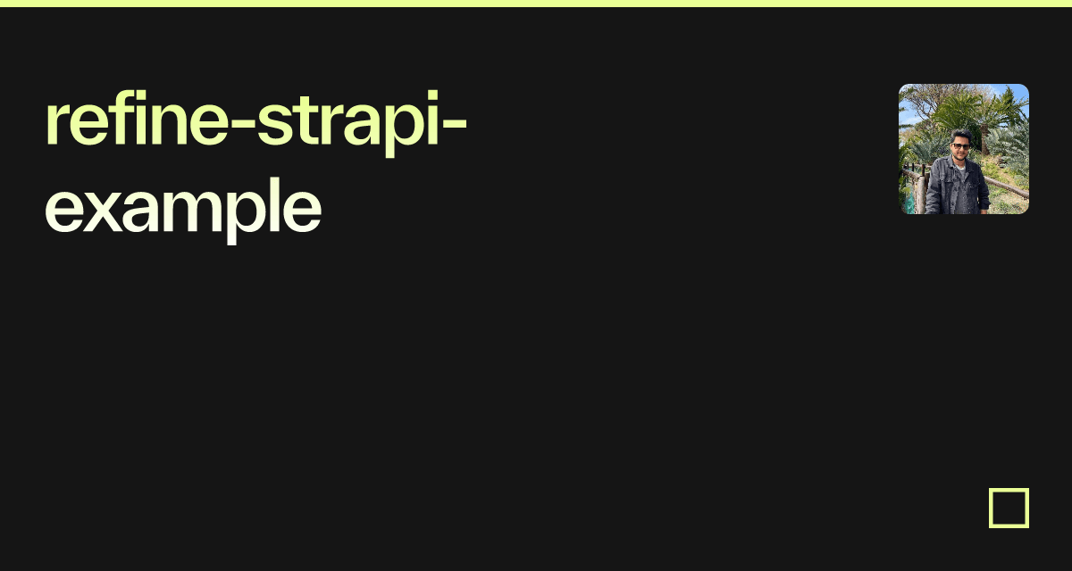 refine-strapi-example - Codesandbox