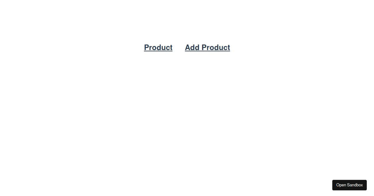React Ecommerce Codesandbox