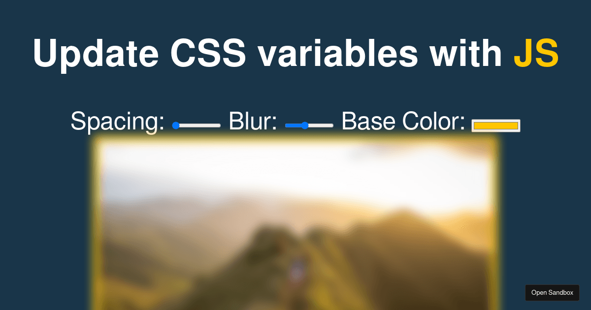 css-variables - Codesandbox
