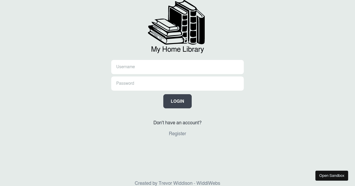 home-library - Codesandbox