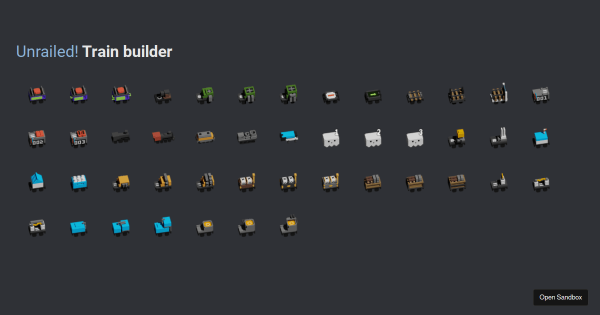 Unrailed train builder - Codesandbox