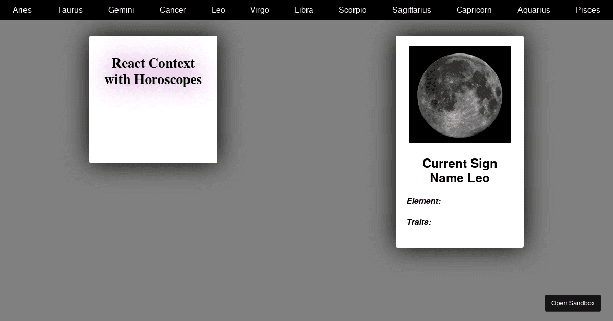 context-intro - Codesandbox context-intro - Codesandbox