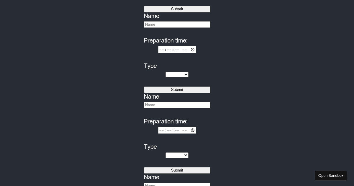 React Typescript Codesandbox