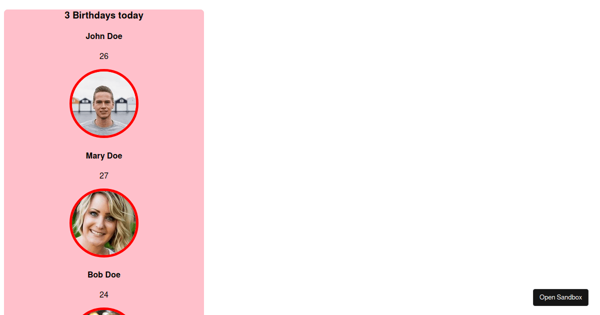 birthday-reminder-app - Codesandbox