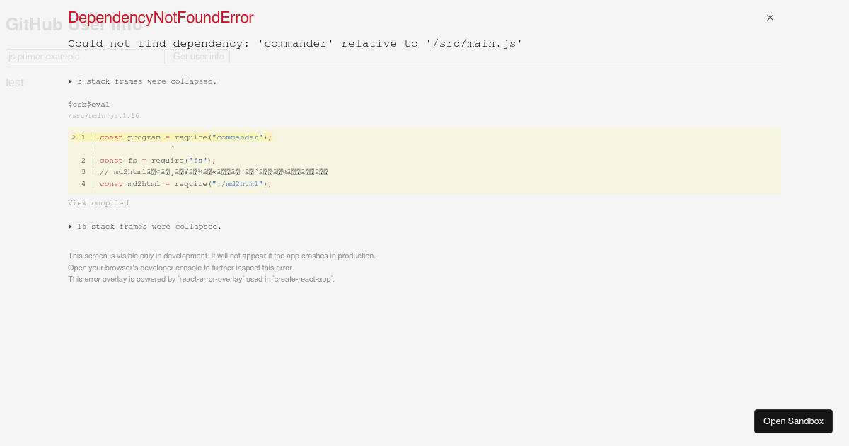Javascript Primer Learning Codesandbox 7125