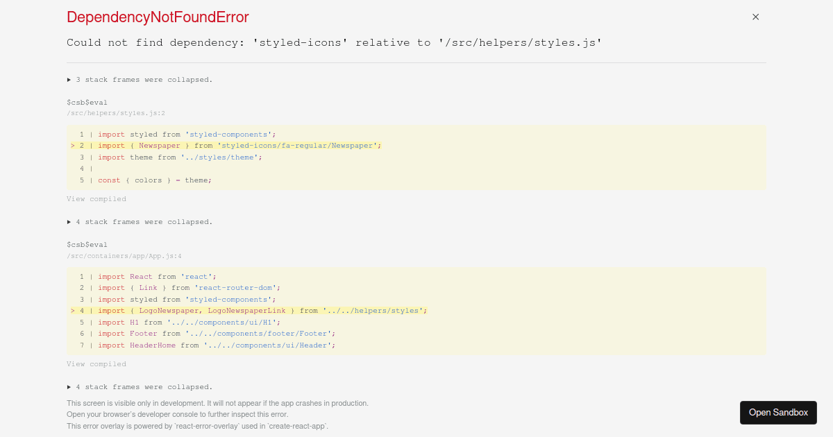 newspaper - Codesandbox