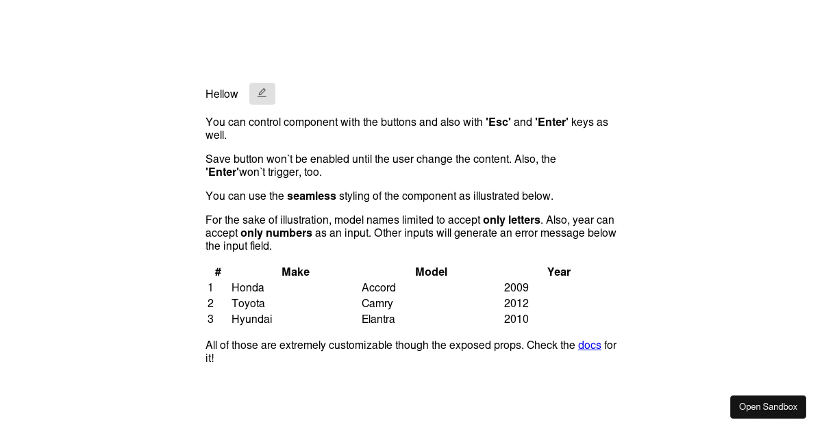 react-editable-title-showcase - Codesandbox