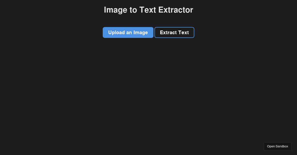 image-to-text - Codesandbox