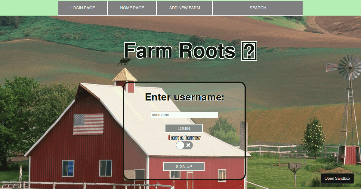 farm-roots-frontend - Codesandbox