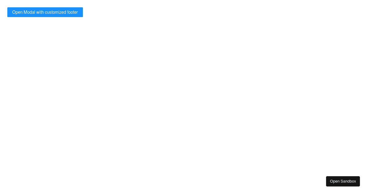 Customized Footer - Ant Design Demo - Codesandbox Customized Footer - Ant Design Demo - Codesandbox