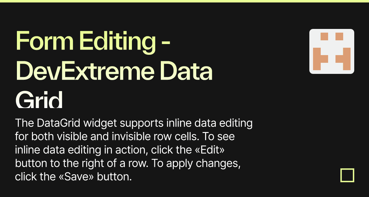 Form Editing - DevExtreme Data Grid - Codesandbox
