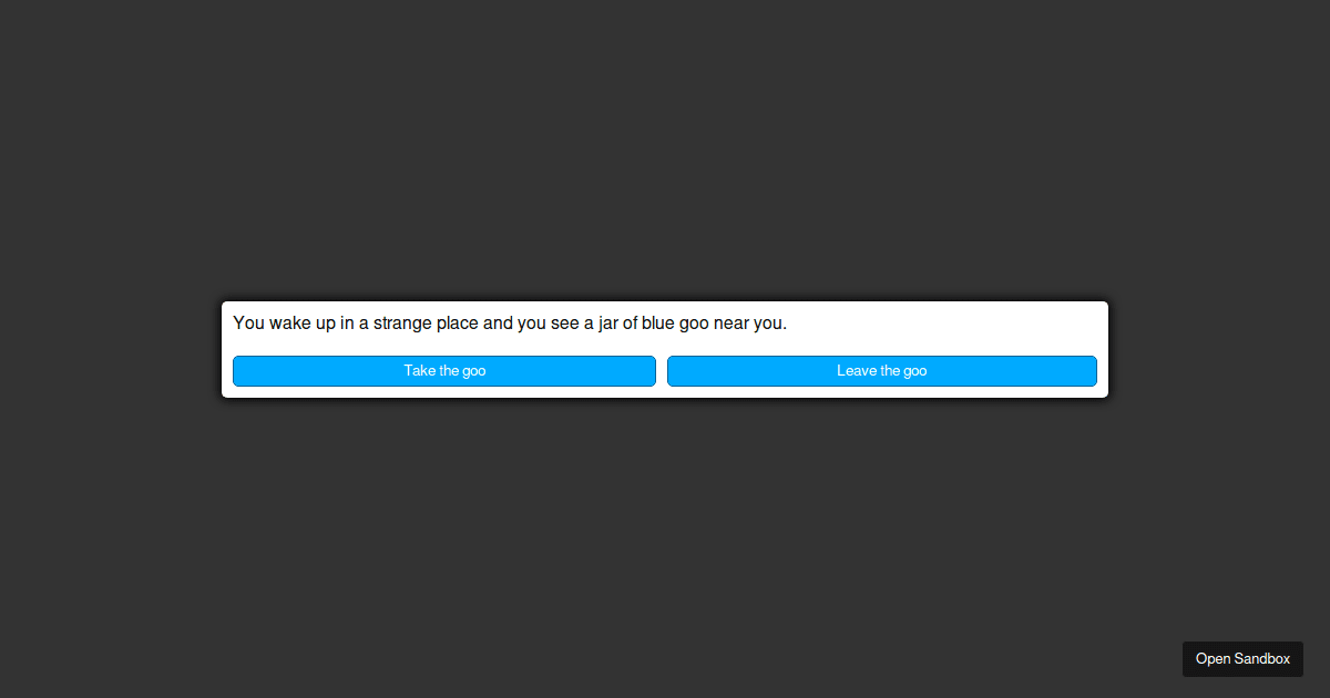 Text RPG - Codesandbox