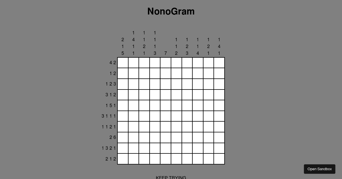 nonogram - Codesandbox