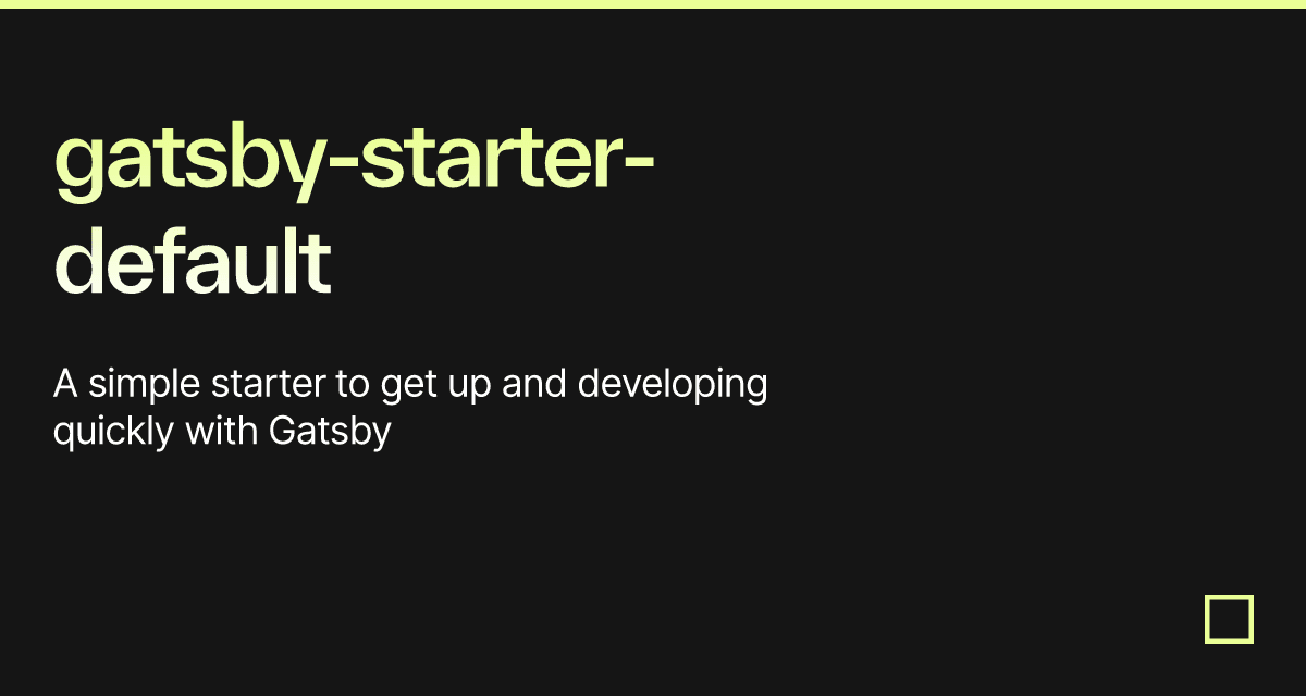 gatsby-starter-default - Codesandbox