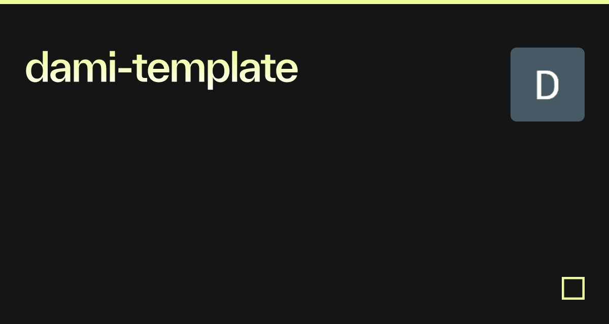 dami-template - Codesandbox