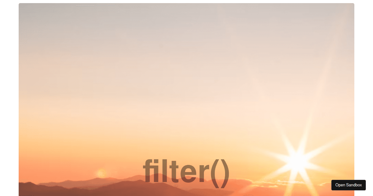 opacity - Codesandbox