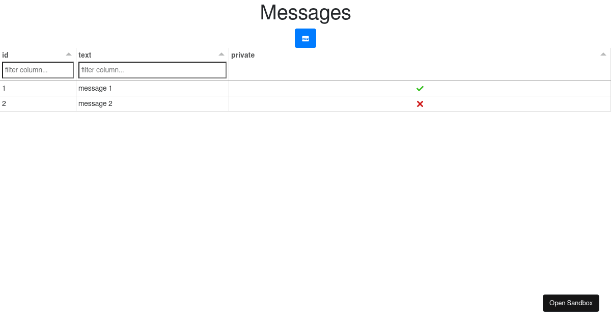 Messages - Codesandbox