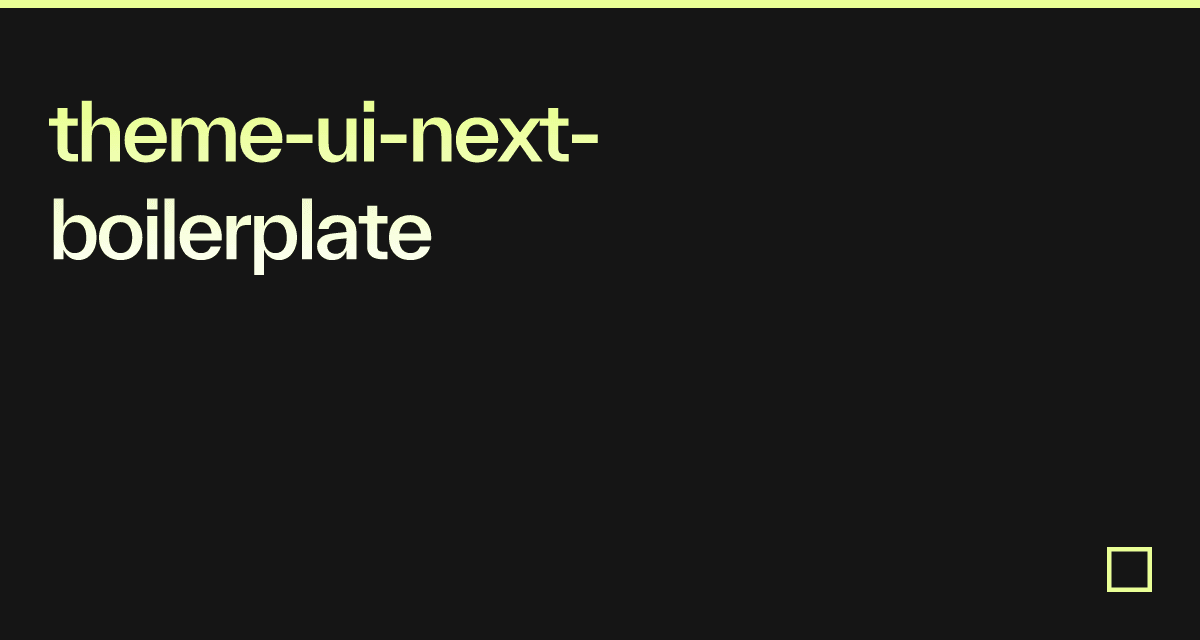 Theme Ui Next Boilerplate Codesandbox 
