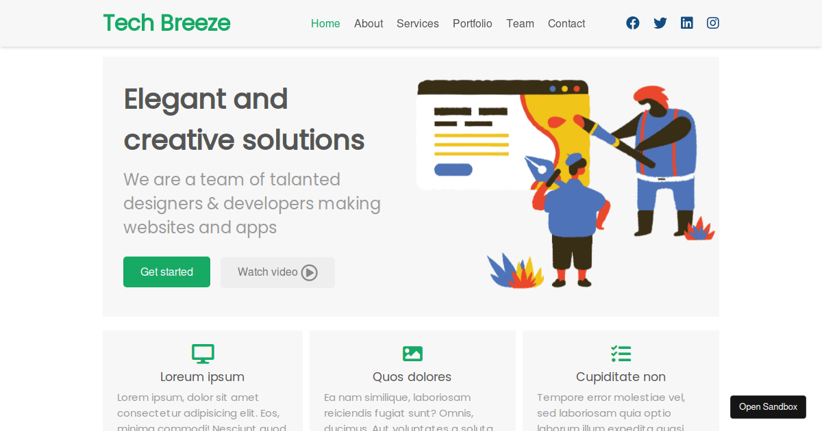 tech-breeze - Codesandbox