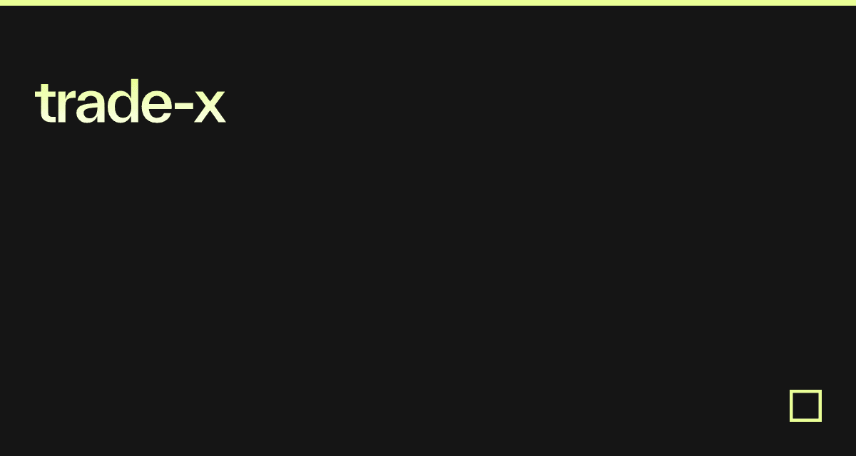 trade-x - Codesandbox