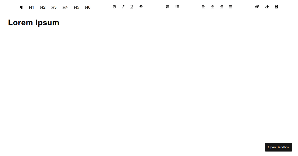 mui-rte basic (forked) - Codesandbox