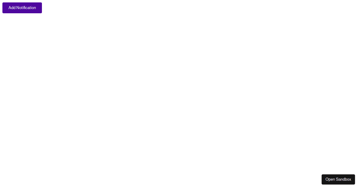 react-simple-notification - Codesandbox