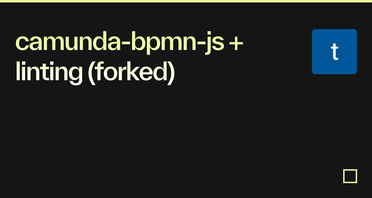 camunda-bpmn-js + linting (forked) - Codesandbox
