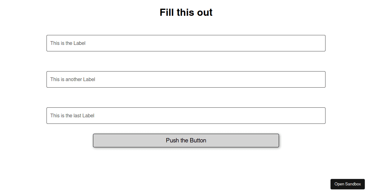 Custom Input Component Codesandbox
