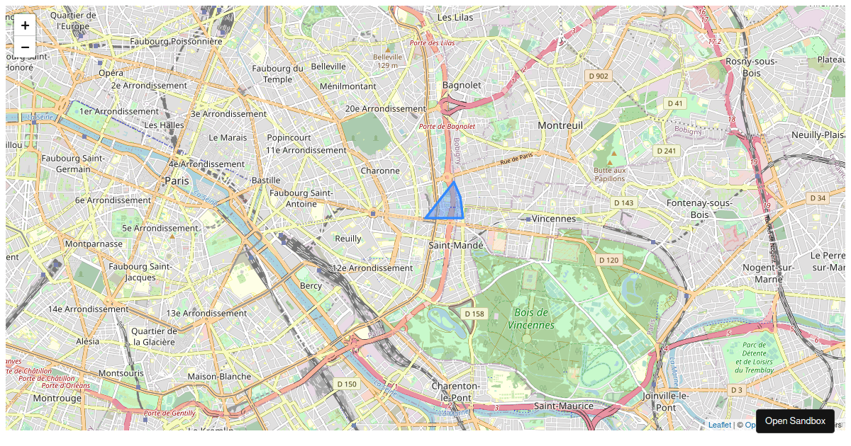 sector polygon - Codesandbox