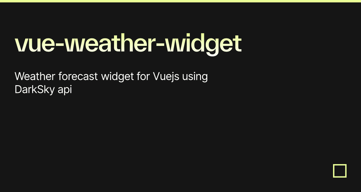 vue-weather-widget - Codesandbox