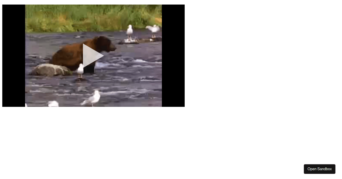 clappr-react-example (forked) - Codesandbox